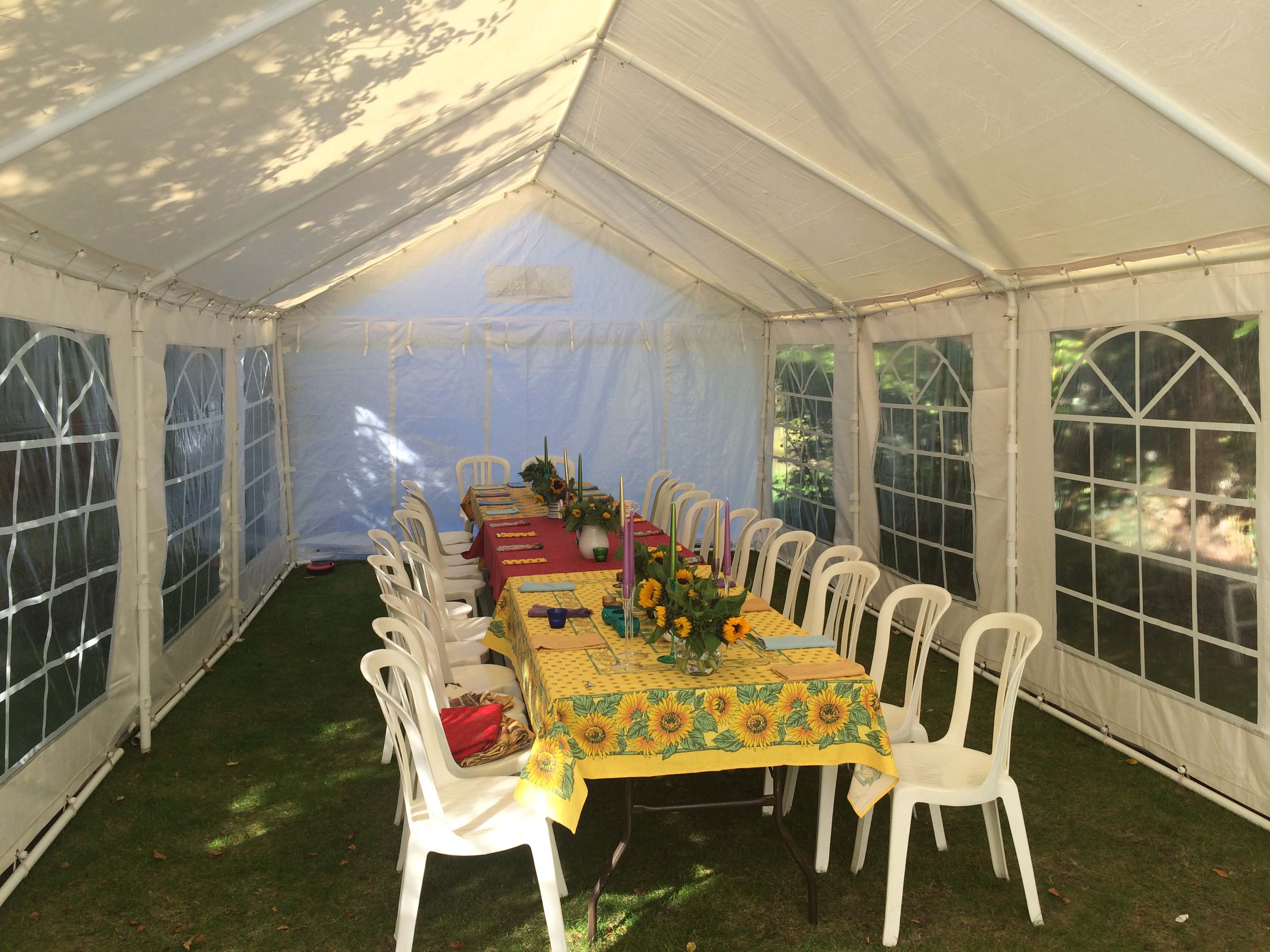 Marquee with table and chairs. | Riverside Marquees - Marquee, party ...